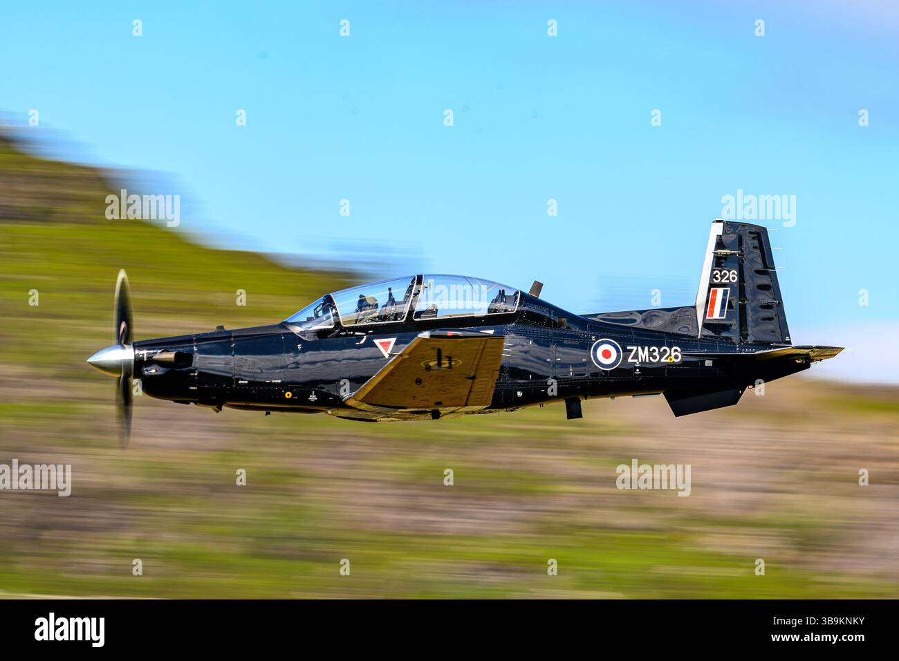 RAF Valley ,Texan T1 Beechcraft training aircraft Stock Photo - Alamy