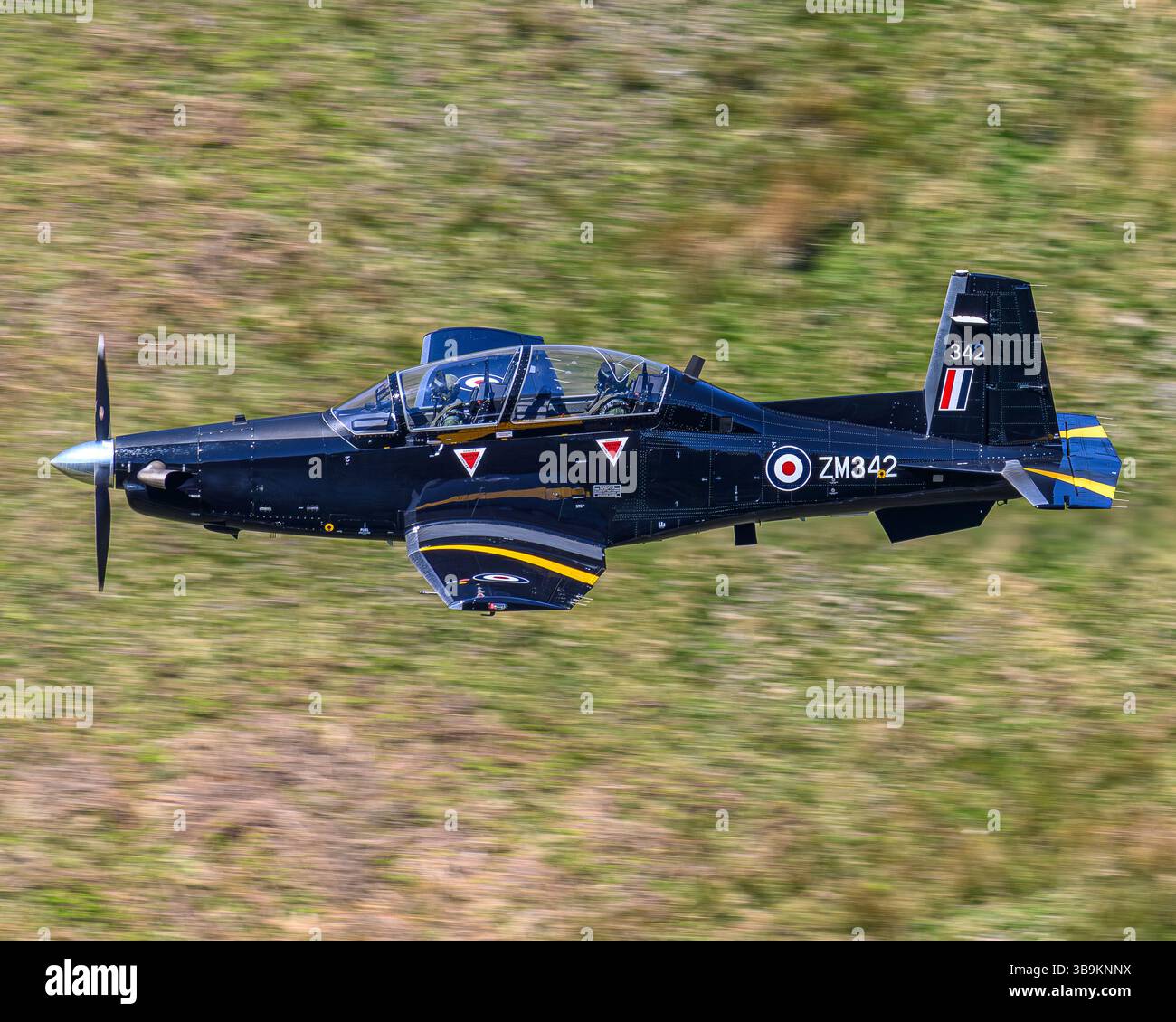 RAF Valley ,Texan T1 Beechcraft training aircraft Stock Photo - Alamy