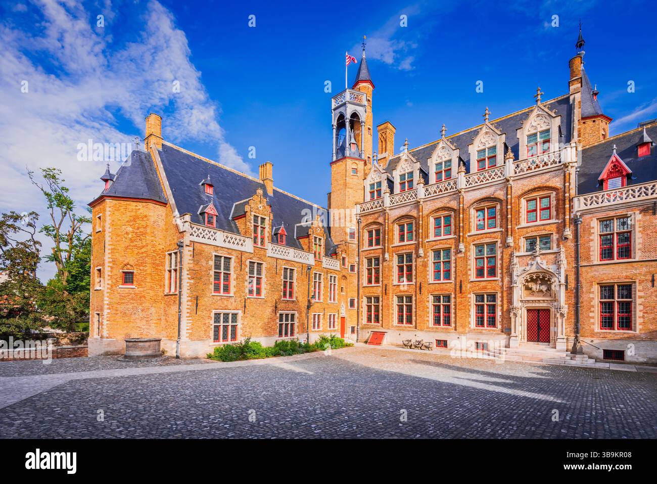 Bruges, Belgium. Gruuthuse historic medieval building, Flemish heritage ...