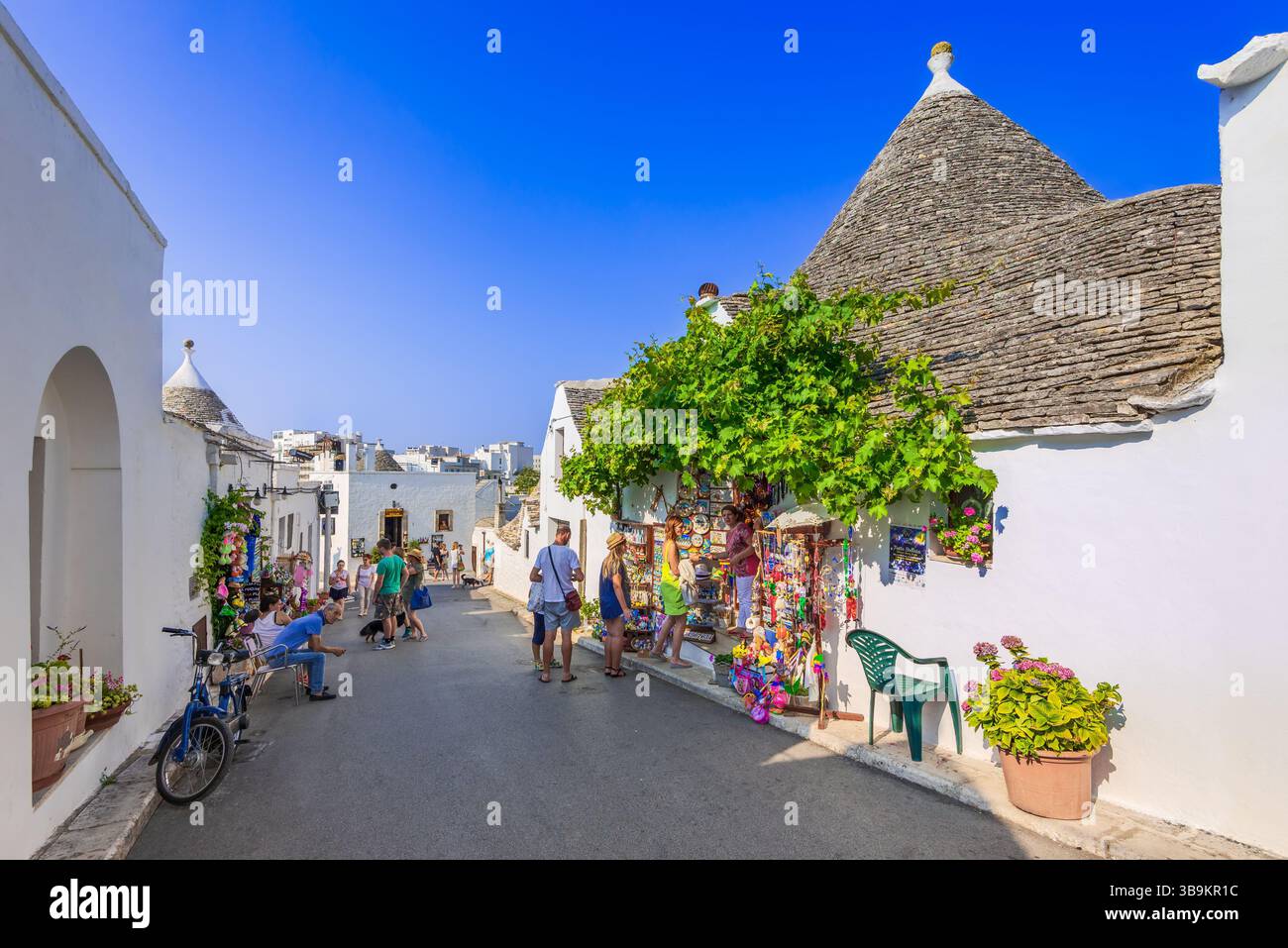Alberobello , Italy - 12th April 2025: Alberobello, charming Italian ...