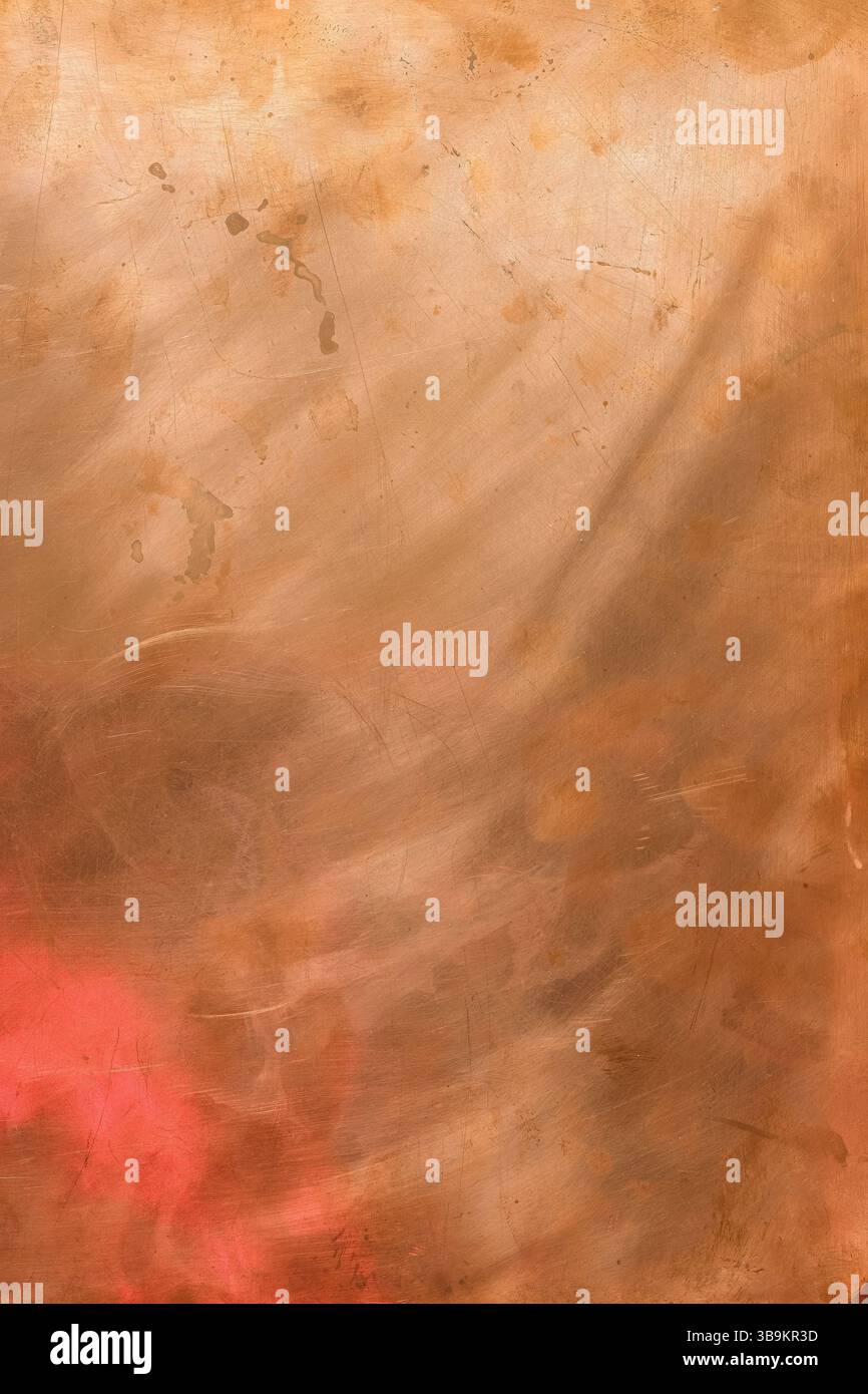 Soft glow copper backdrop. Red glare in the lower left corner. Design ...