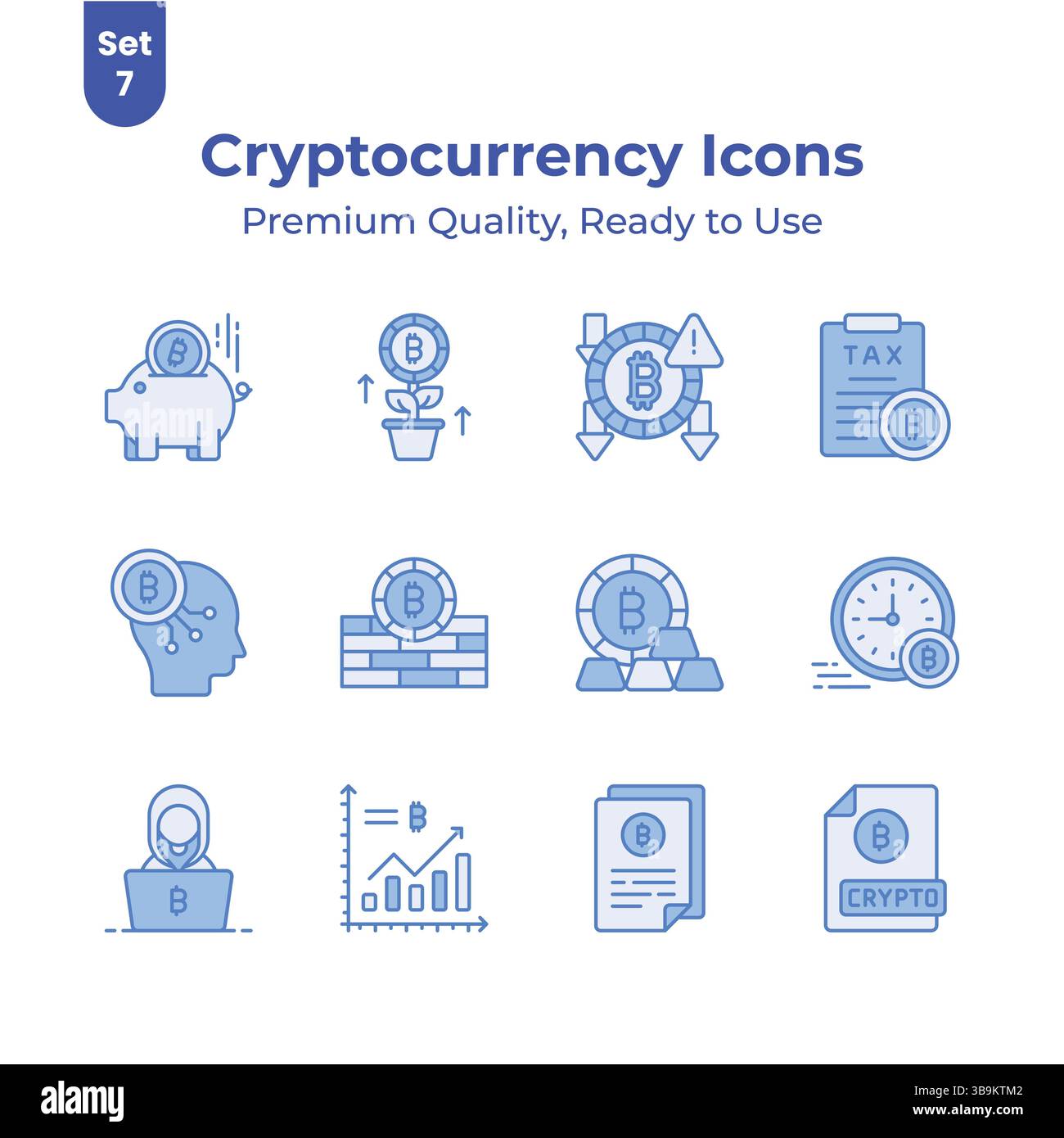 Take a look on this beautiful and amazing cryptocurrency vectors set ...