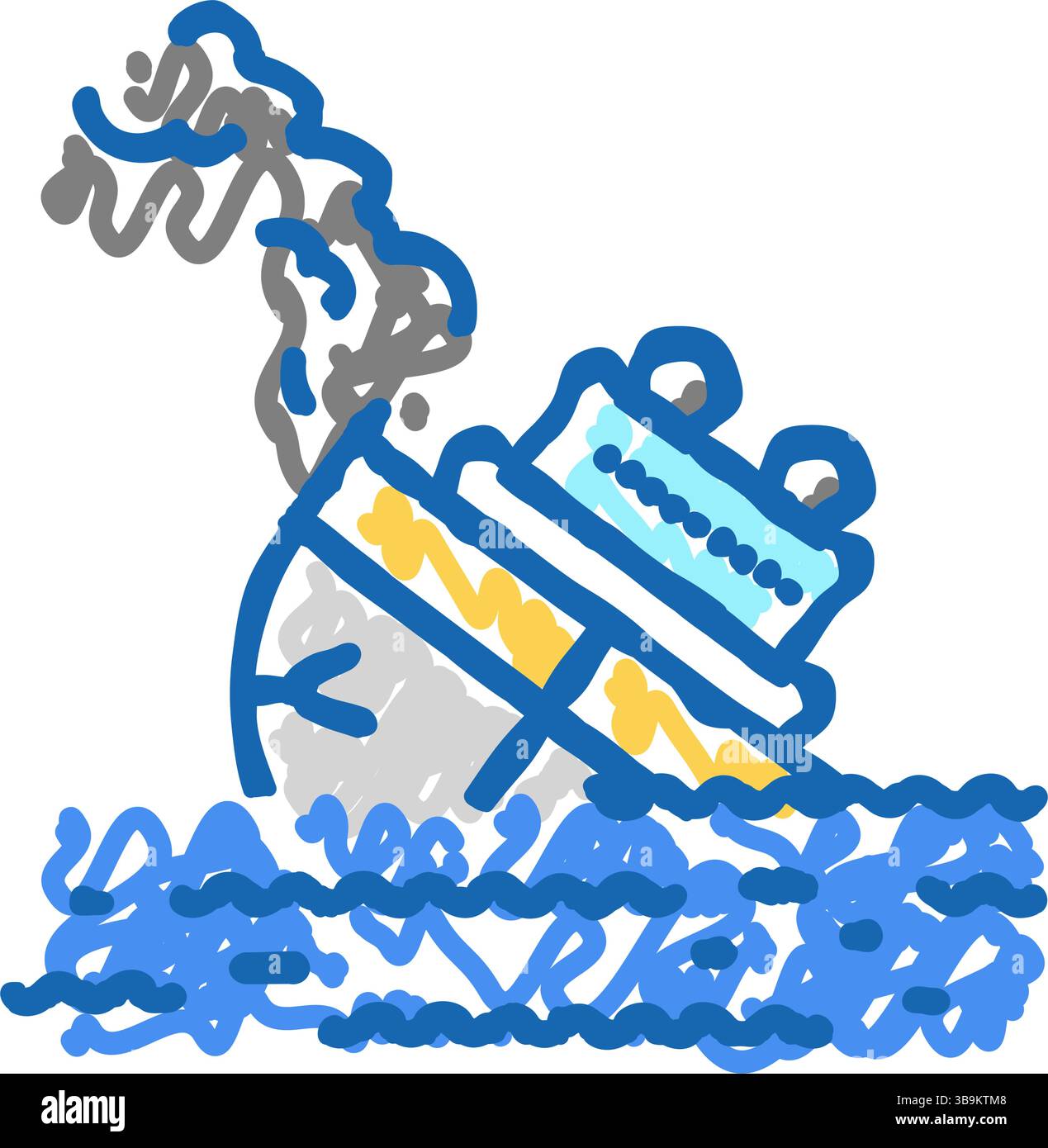 marine accident icon doodle illustration Stock Vector Image & Art - Alamy