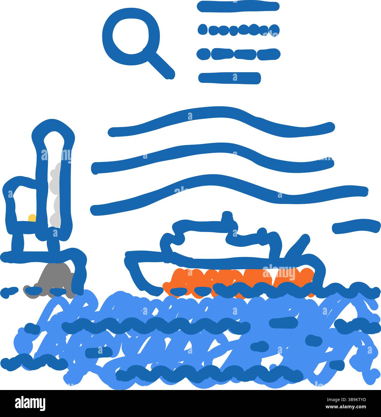 marine hydrodynamics icon doodle illustration Stock Vector Image & Art ...