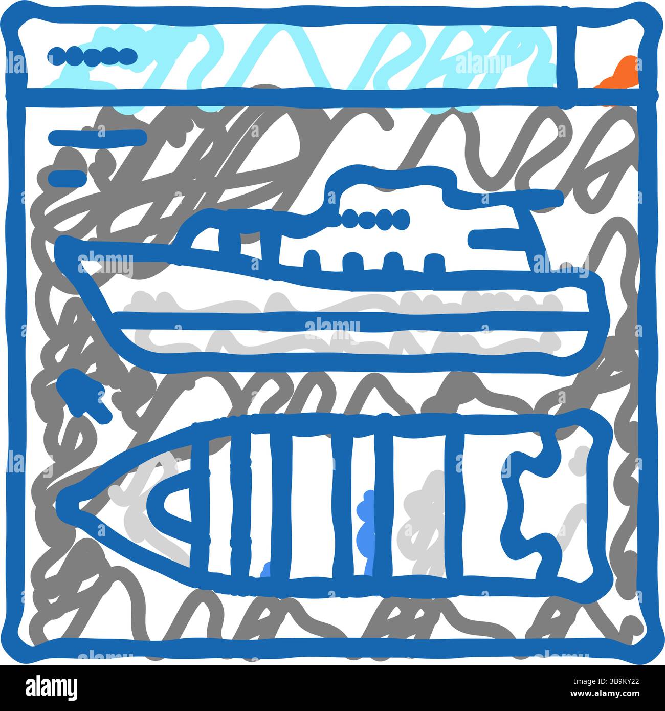 ship design concept marine icon doodle illustration Stock Vector Image ...