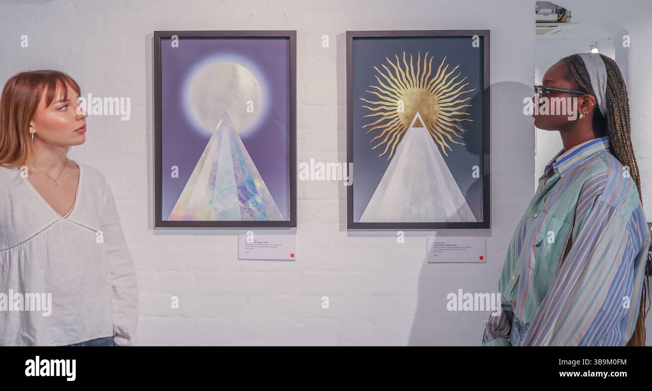 Noho Studios London, 10 May 2025 Lauren Baker (L) Lunar Pyramid, Medium ...