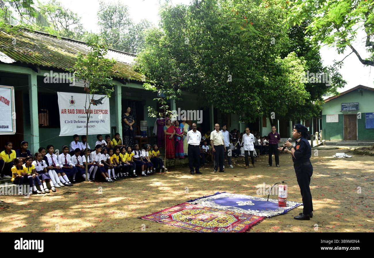 Guwahati, Guwahati, India. 10th May, 2025. A Assam Civil Defence ...