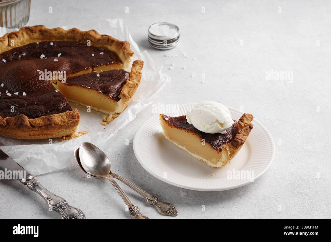 Sugar Pie, a traditional pie of French, Belgian, American and Canadian ...