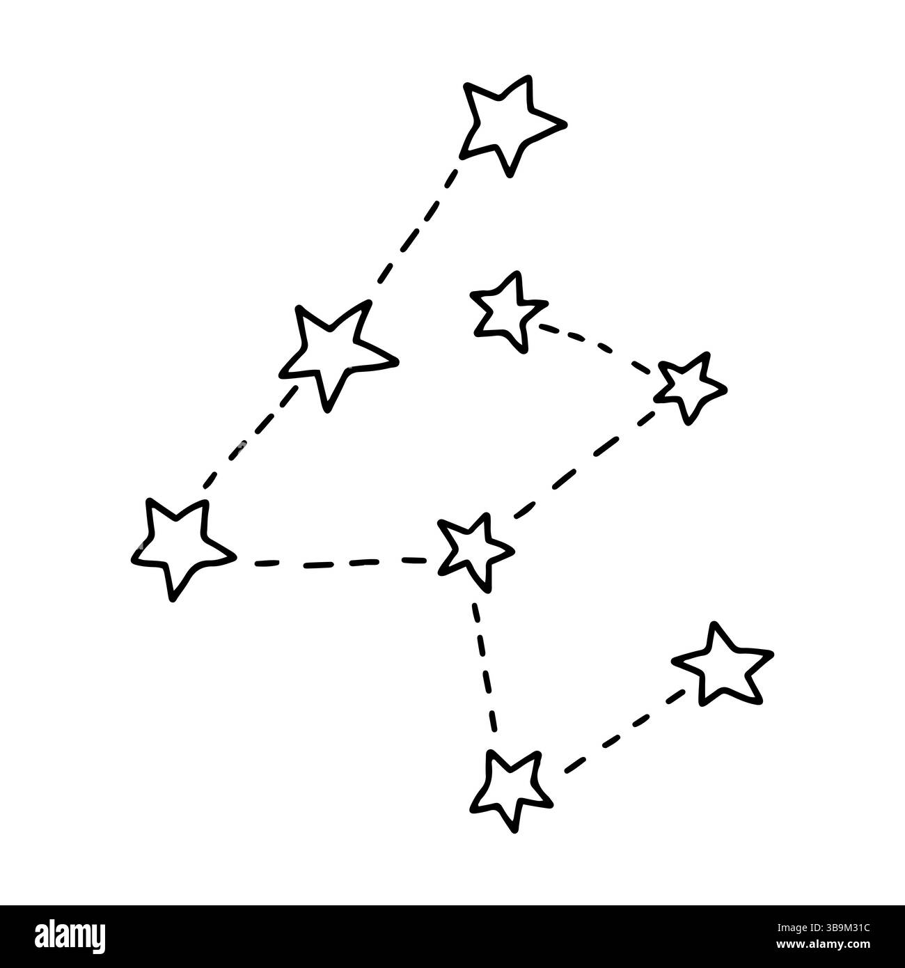 Constellation hand drawn doodle vector Stock Vector Image & Art - Alamy
