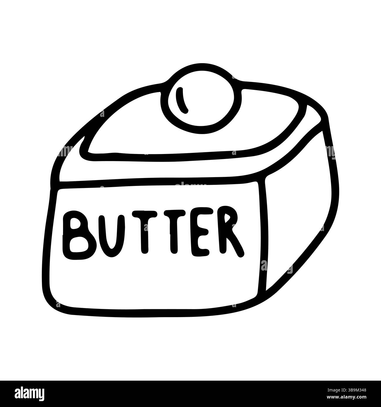 Butter can doodle hand drawn vector sketch Stock Vector Image & Art - Alamy