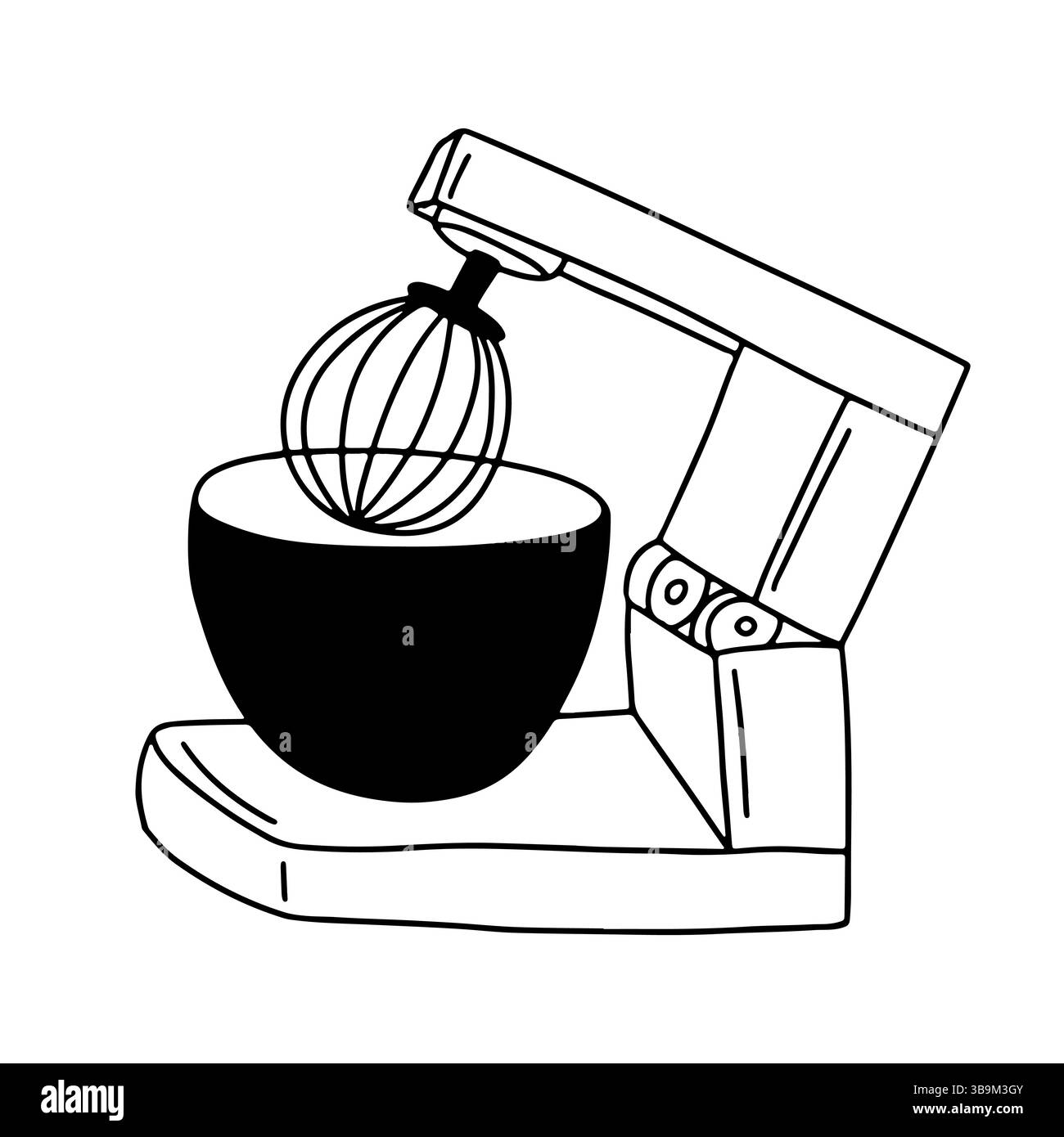 Dough mixer vector doodle illustration Stock Vector Image & Art - Alamy