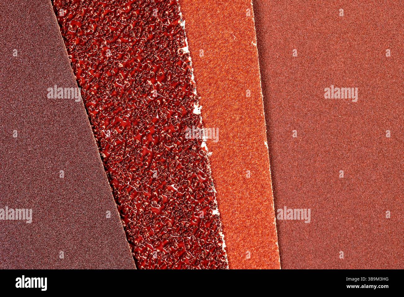 sandpaper different in color and grain size for different types of ...