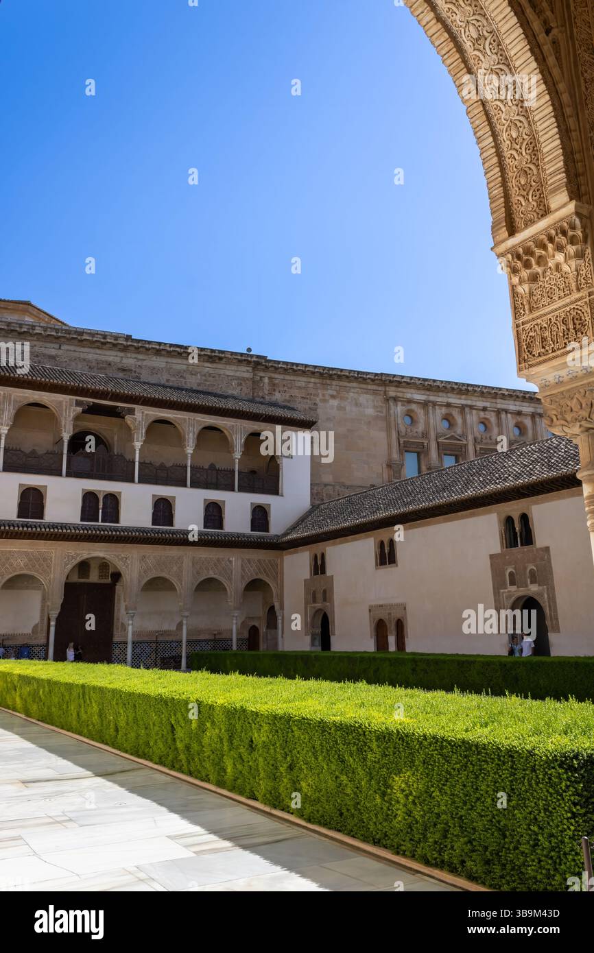 The Court of the Myrtles (Spanish: Patio de los Arrayanes), a central ...