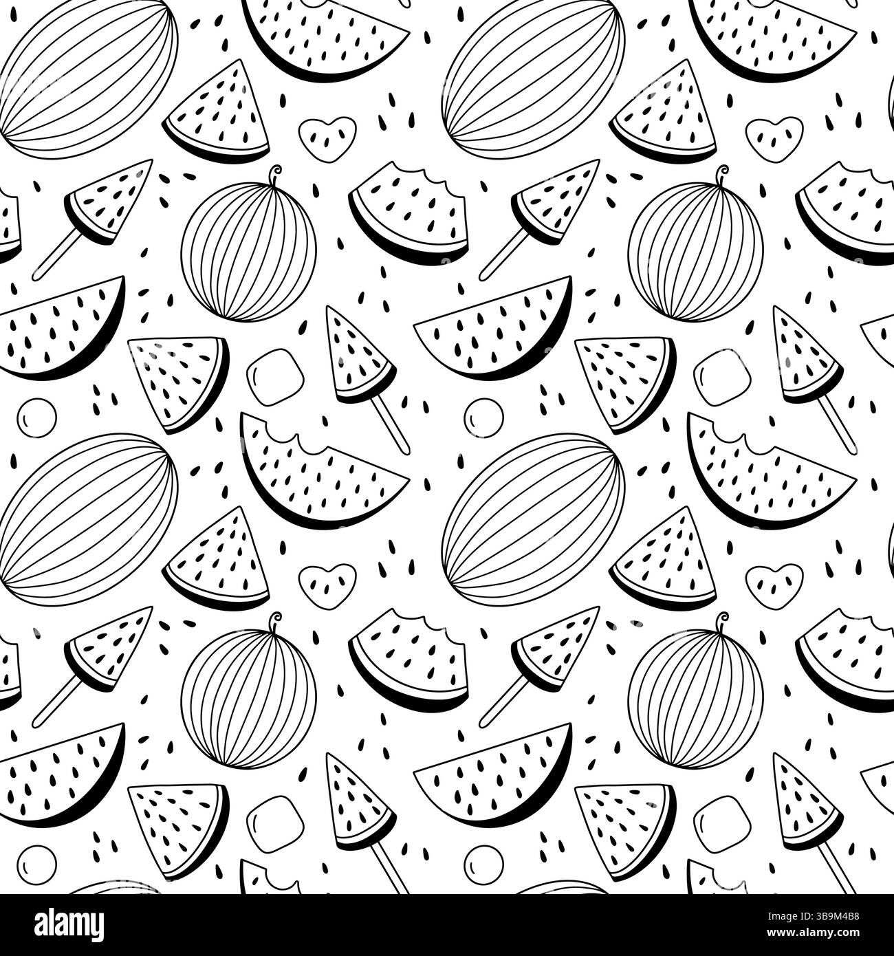 Slices fruits Black and White Stock Photos & Images - Alamy