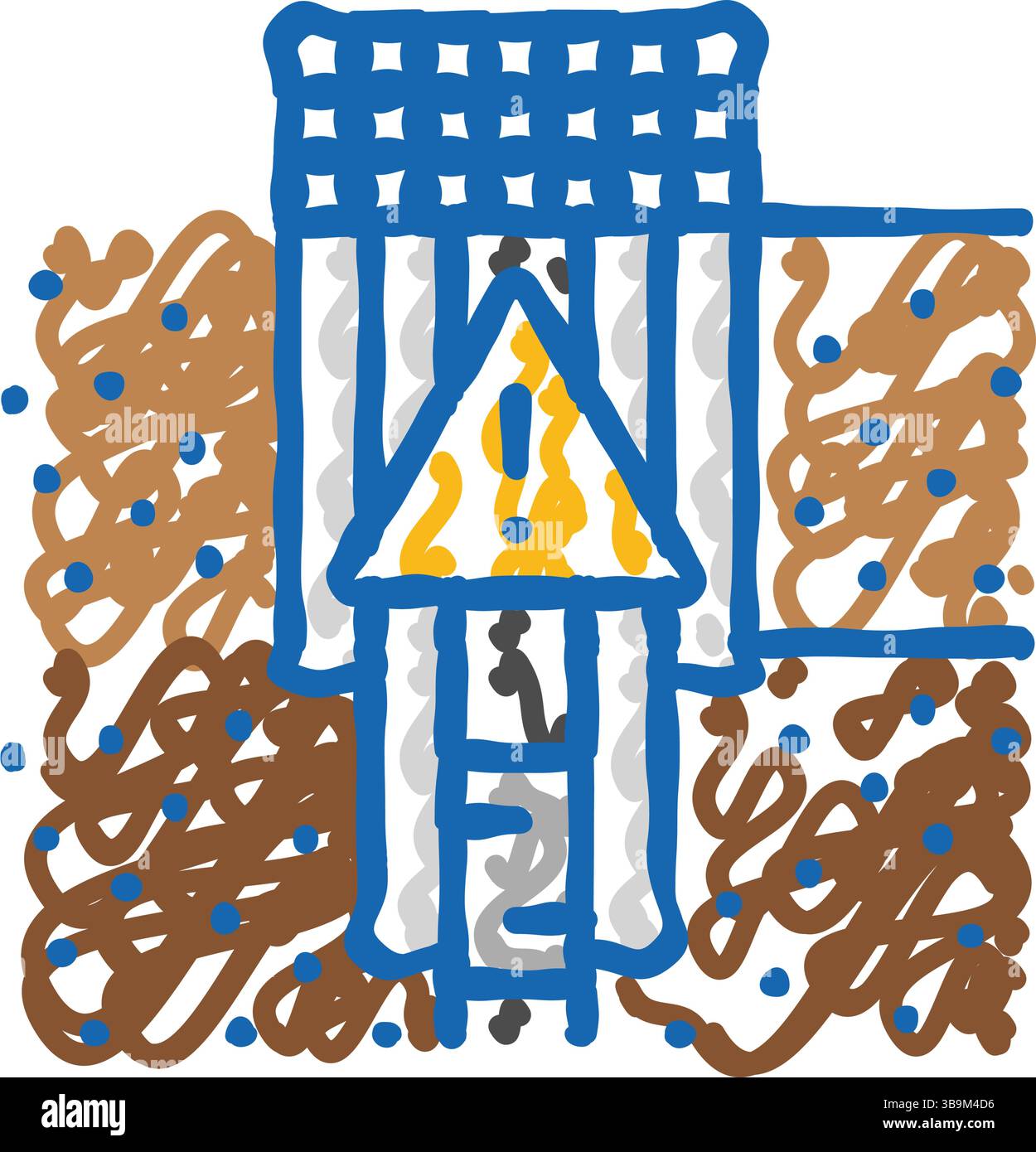 oil well plugging petroleum engineer icon doodle illustration Stock ...