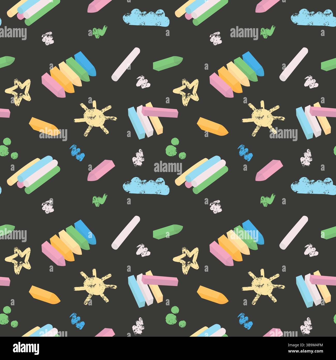 Seamless sun pattern cute Stock Vector Images - Alamy