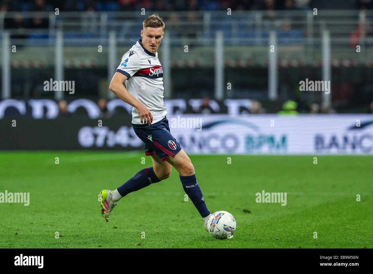 Milan, Italy. 10th May, 2025. Michel Aebischer of Bologna FC seen in ...