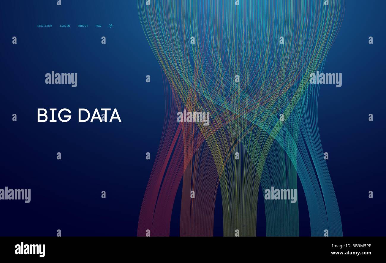 Data sorting technology background. Digital concept data science. Data ...