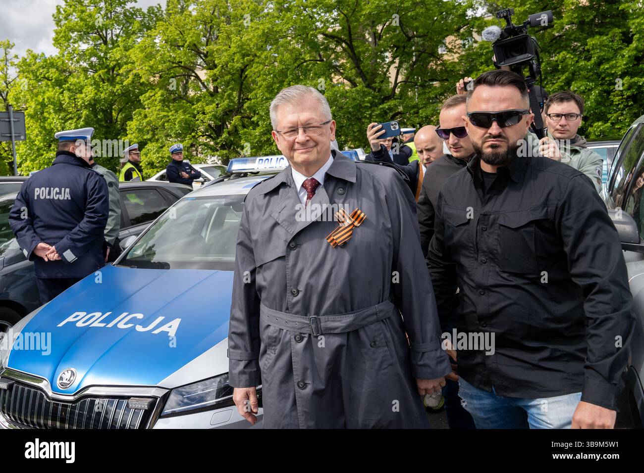 Russia's Ambassador to Poland, Sergei Andreyev and his delegation ...