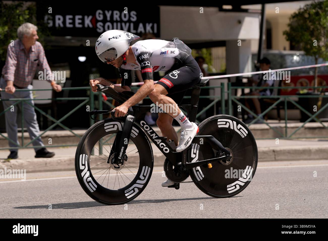 Britain's Adam Yates competes during the second stage of the Giro d ...