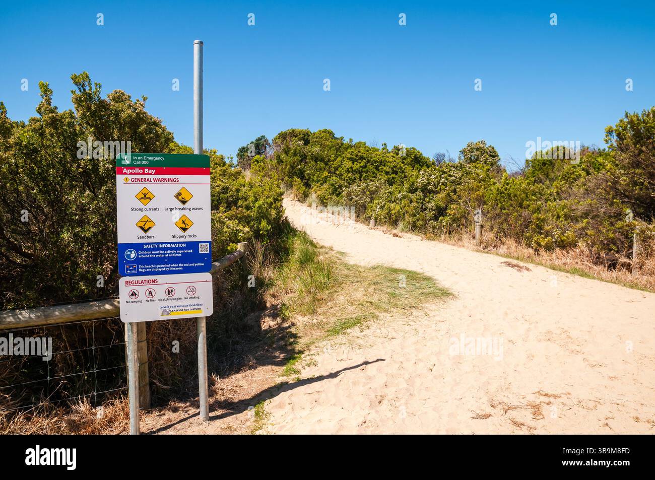 Apollo Bay general warnings signal, Apollo Bay, Australia Stock Photo ...