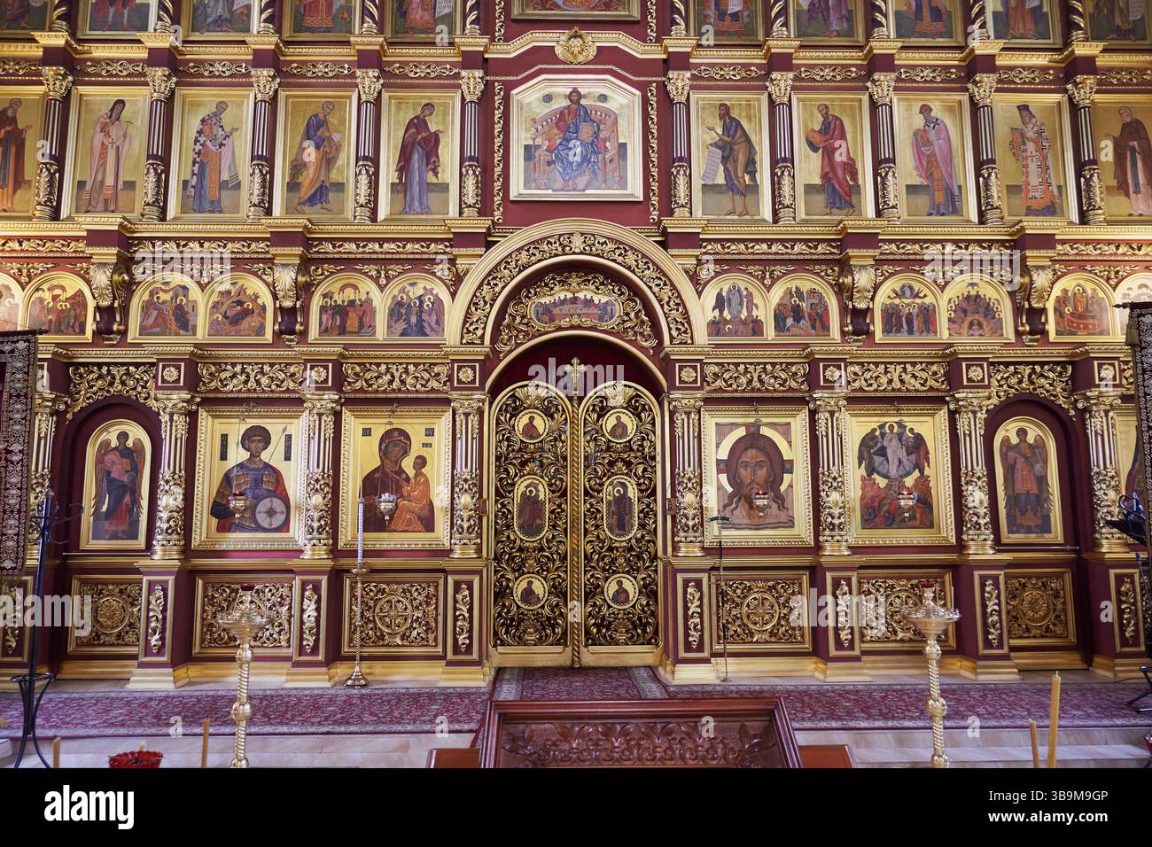 Iconostasis of an Orthodox Church Interior Stock Photo - Alamy