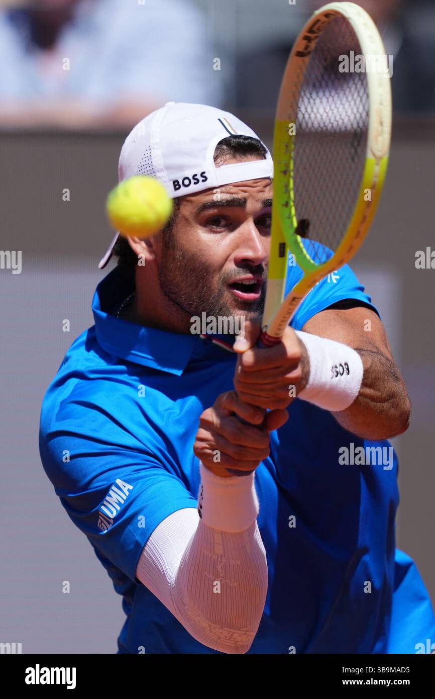 Matteo Berrettini (ITA) during the 2th round against Jacob Fearnley ...