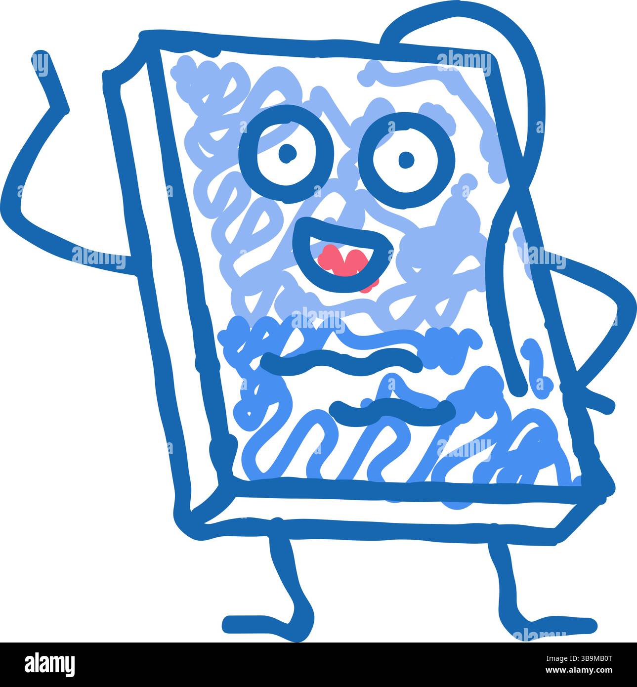 knowledge book character icon doodle illustration Stock Vector Image ...