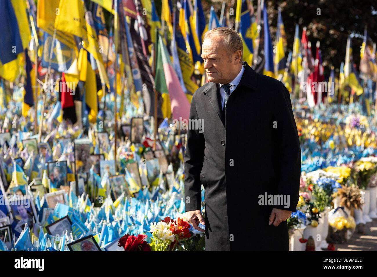 Donald Tusk (Prime Minister of Poland). President Volodymyr Zelenskyy ...