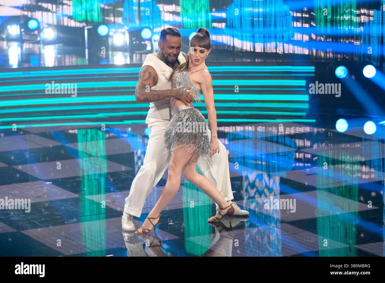 Rome, Italy. 09th May, 2025. YoYo Flow (l) and Rebecca (r) perform at ...