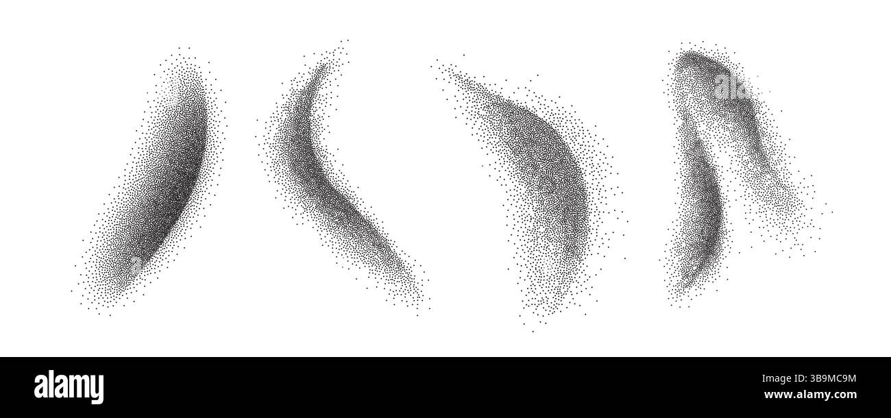 Grain gradient shapes dots Cut Out Stock Images & Pictures - Alamy