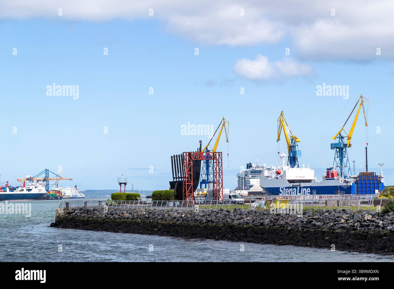 Belfast Dry Dock ship building and ship repair site, Belfast, Northern ...