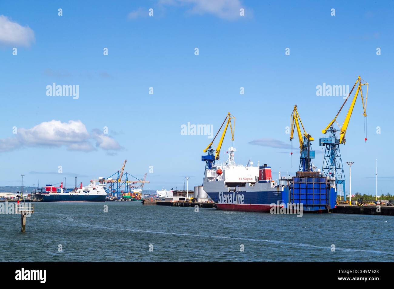 Belfast Dry Dock ship building and ship repair site, Belfast, Northern ...