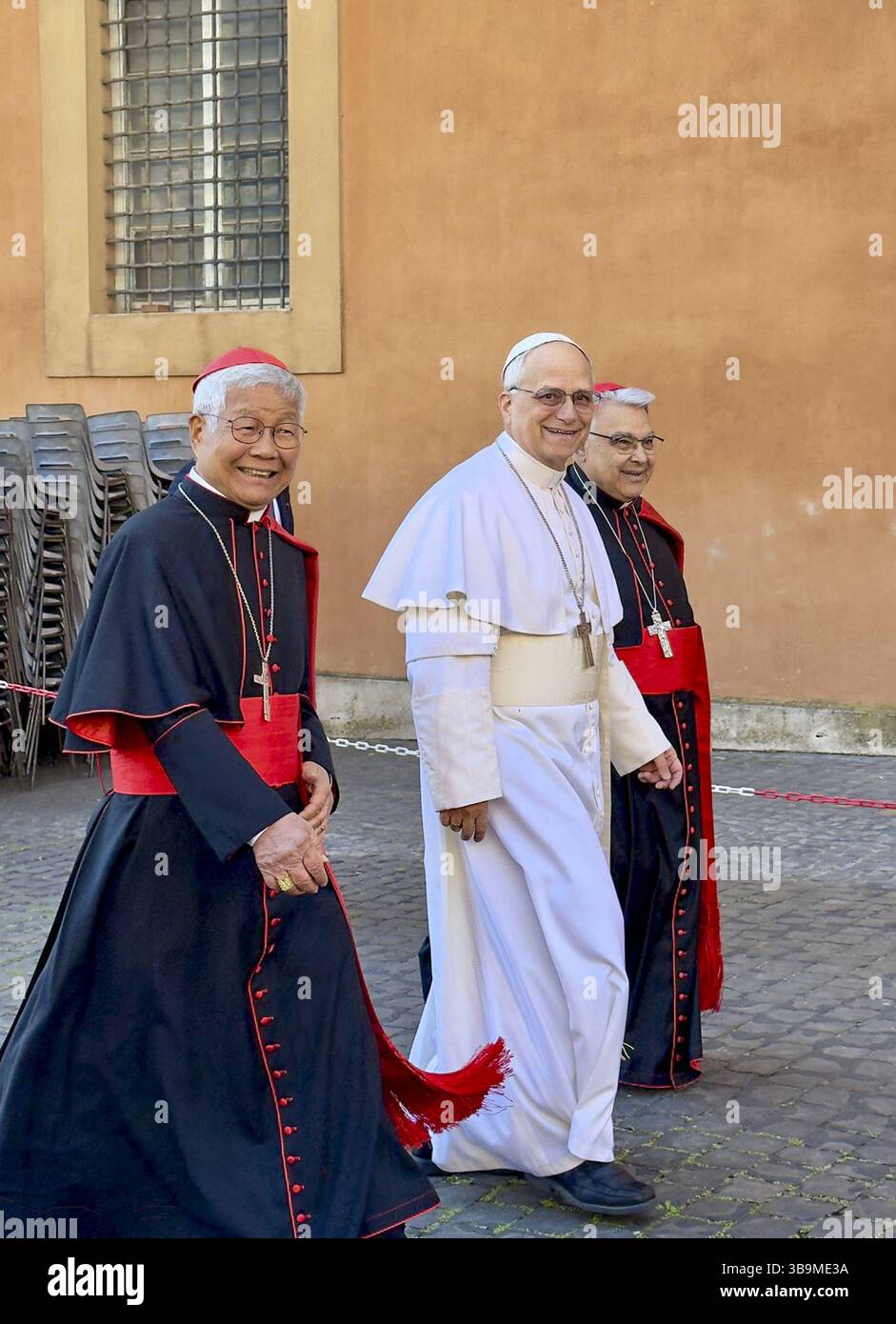 Vatican, Italy. 10th May, 2025. Newly elected Pope Leo XIV, Robert ...