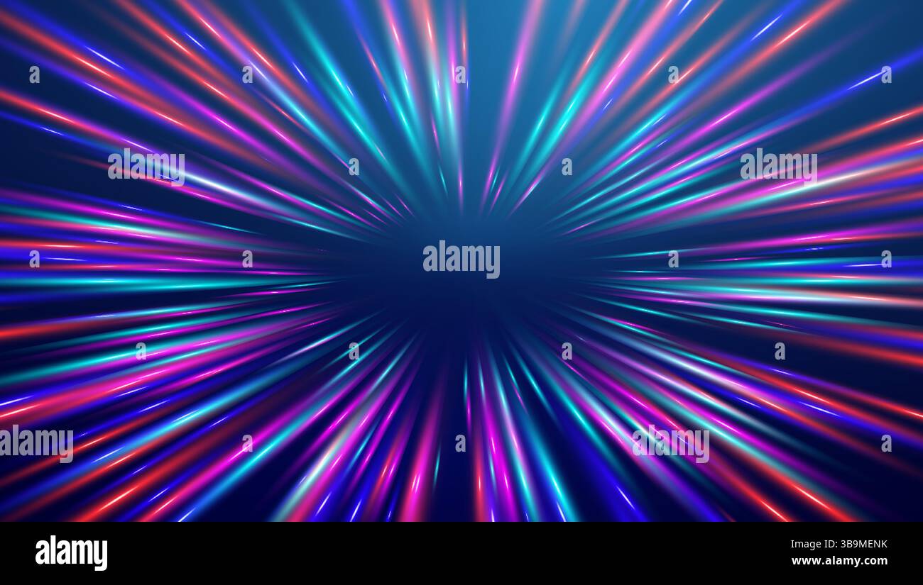 3d speed tunnel warp Stock Vector Images - Alamy