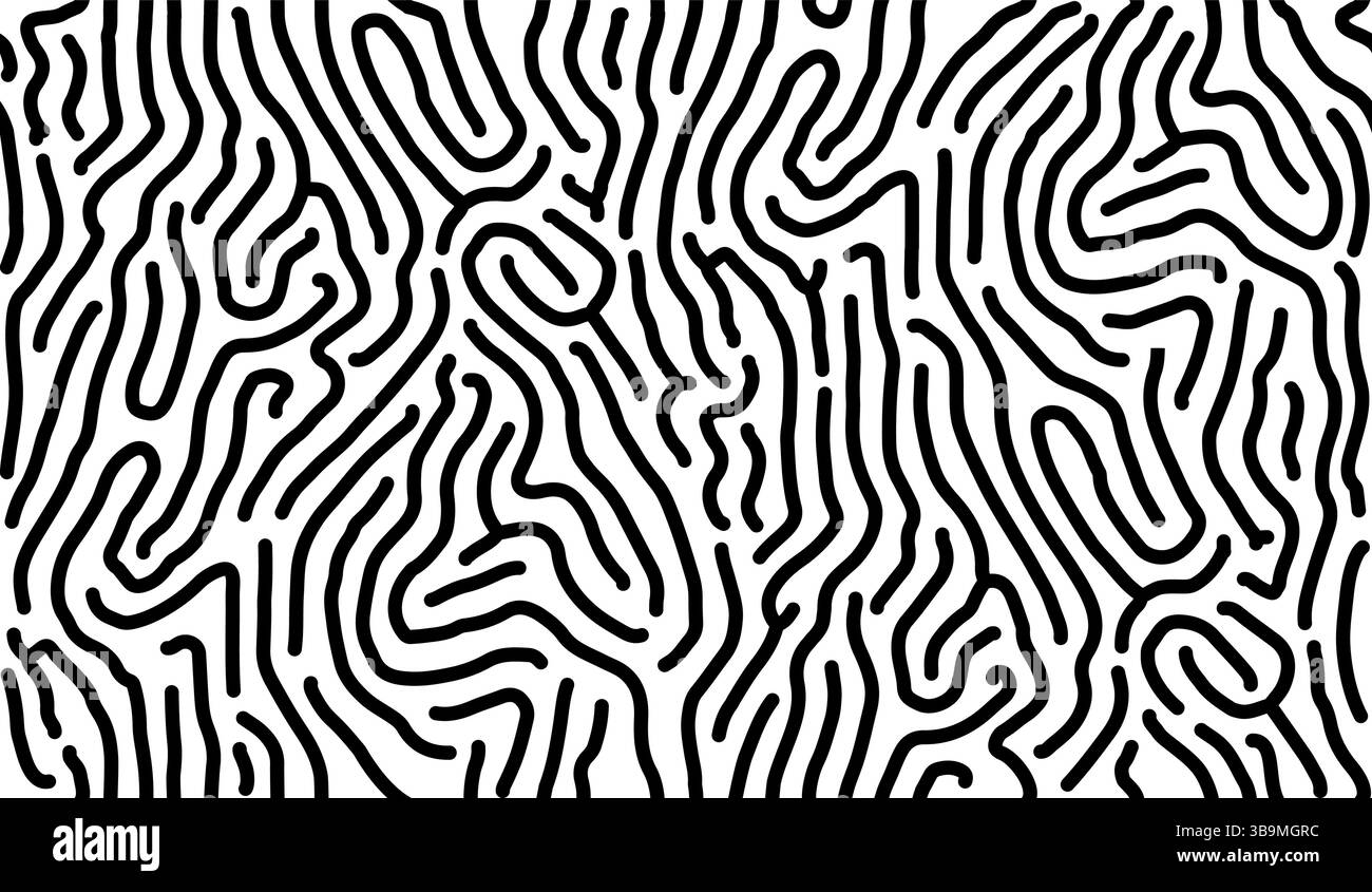 Abstract black line art on white background Stock Vector Image & Art ...