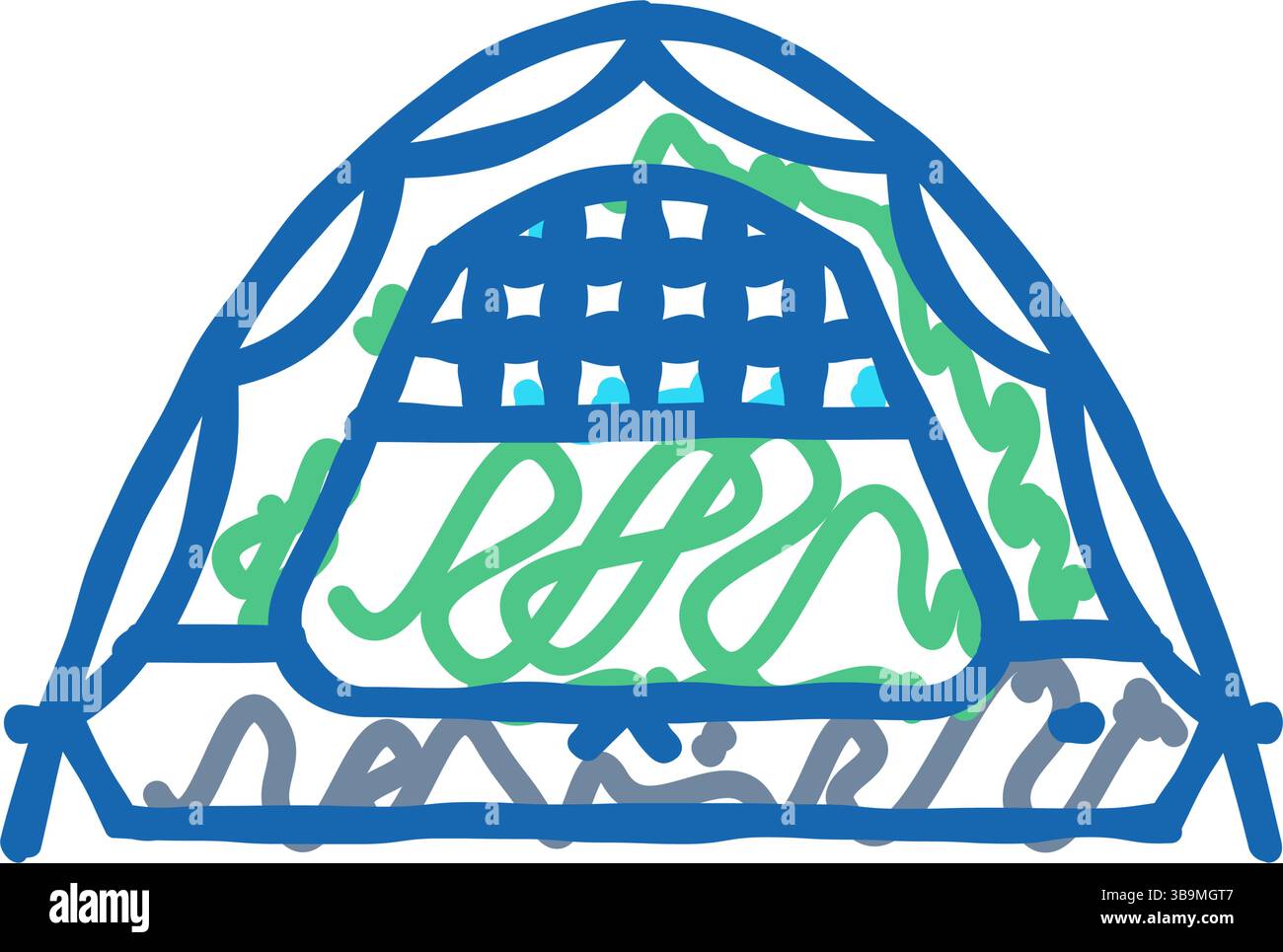 Mountaineering tent adventure color Cut Out Stock Images & Pictures - Alamy