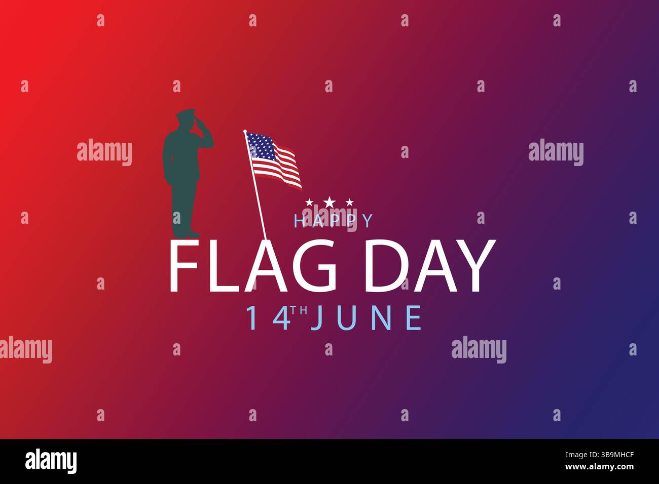 Celebrating Flag Day A Tribute to the United States of America Stock ...