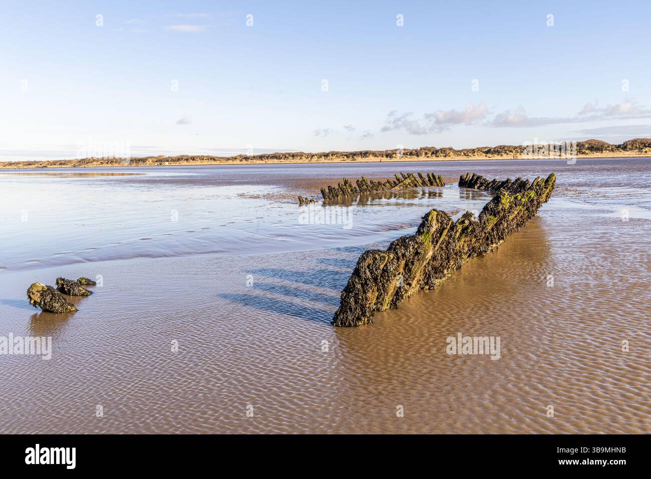 The wreck of the Norwegian ship SS Nornen which ran aground on the ...