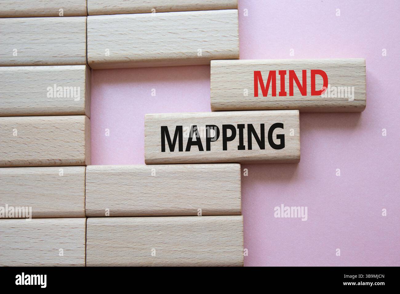 Mind Mapping symbol. Concept word Mind Mapping on wooden blocks ...