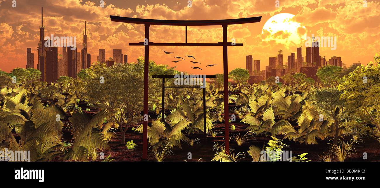 Torii Japanese Gate Stock Photo - Alamy