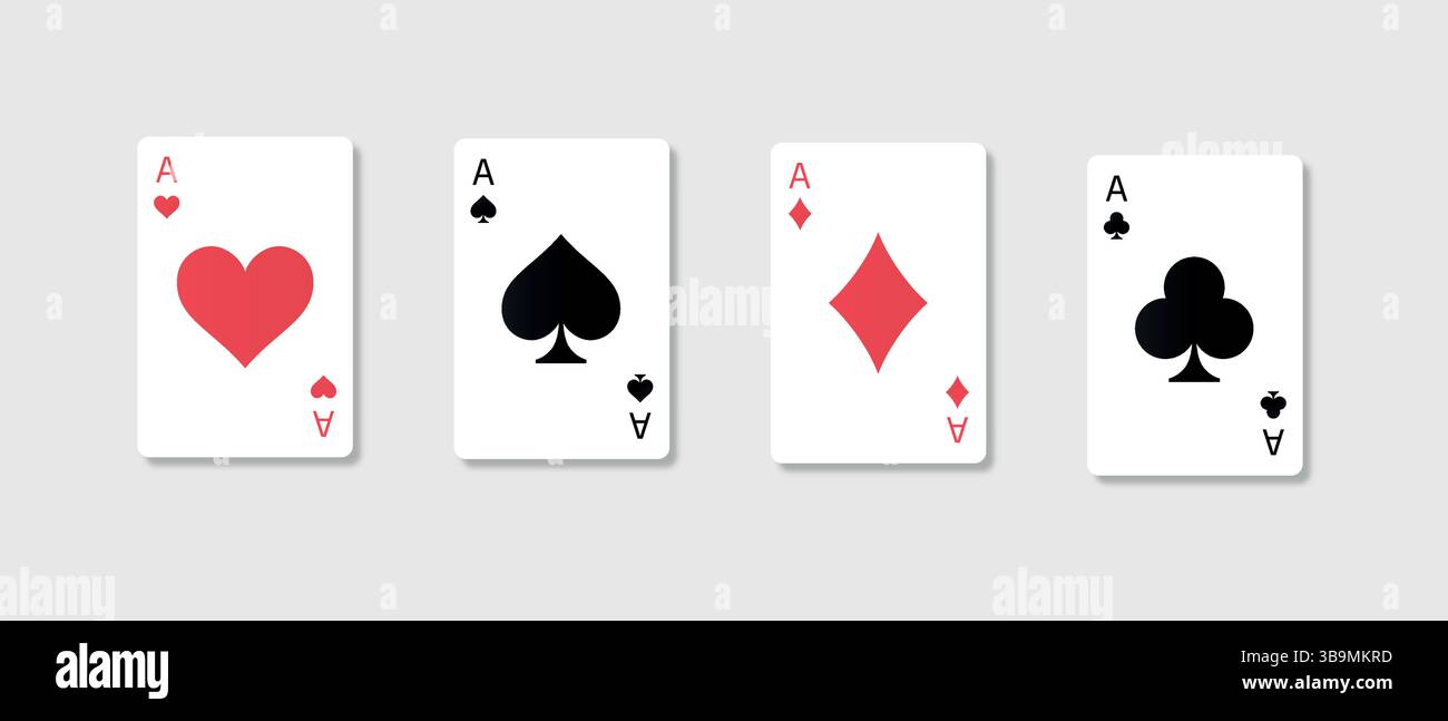 Playing card suits icon set Stock Vector Image & Art - Alamy