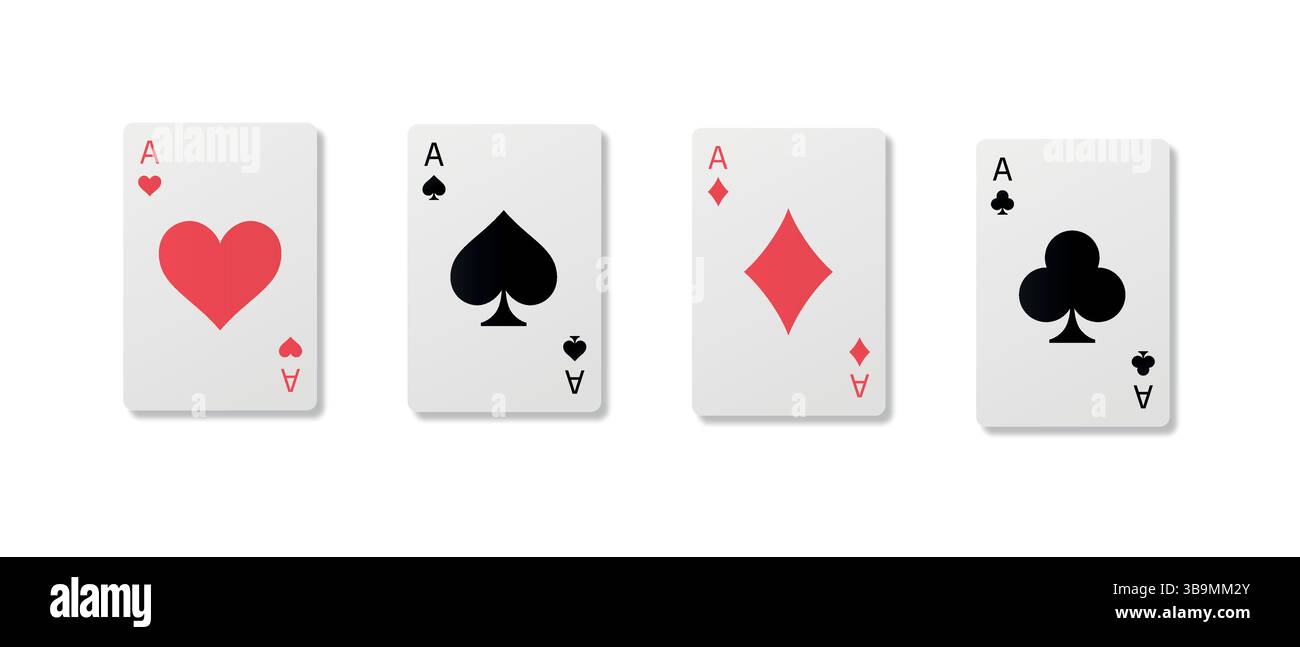 Playing card suits icon set Stock Vector Image & Art - Alamy