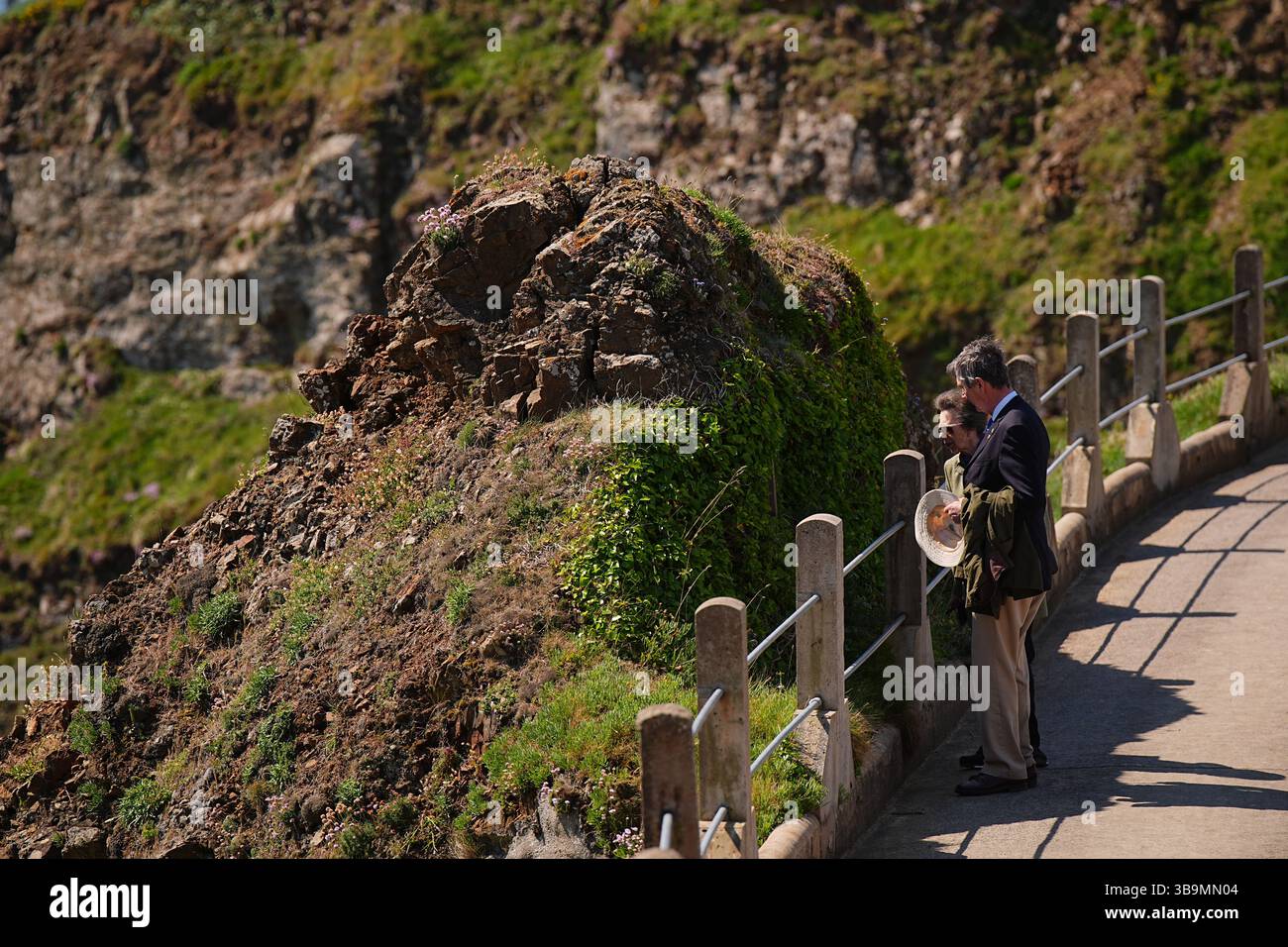 The Princess Royal, accompanied by Vice Admiral Sir Tim Laurence on La ...