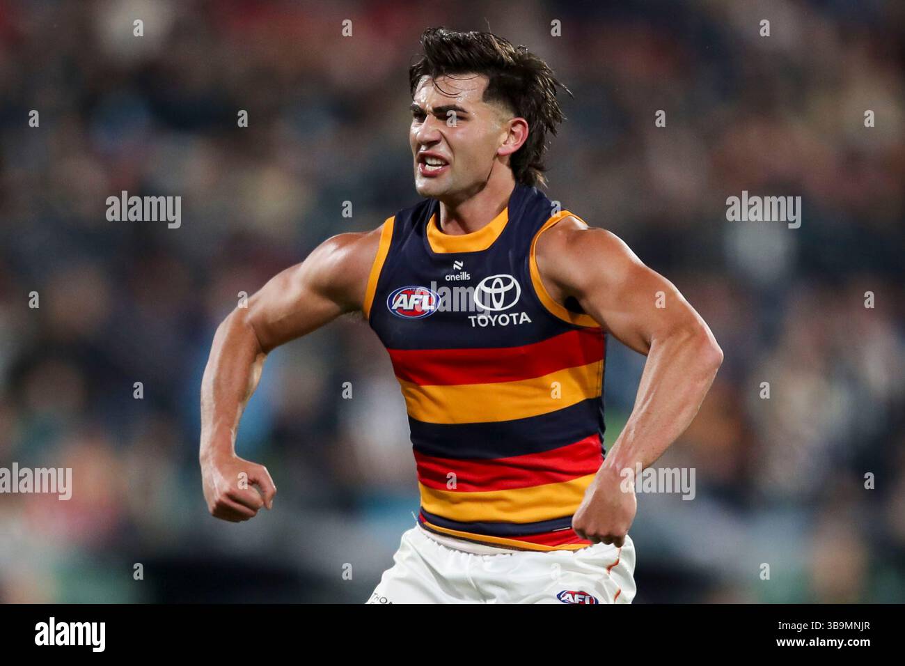 Adelaide, Australia. 10th May, 2025. Josh Rachele of the Crows ...