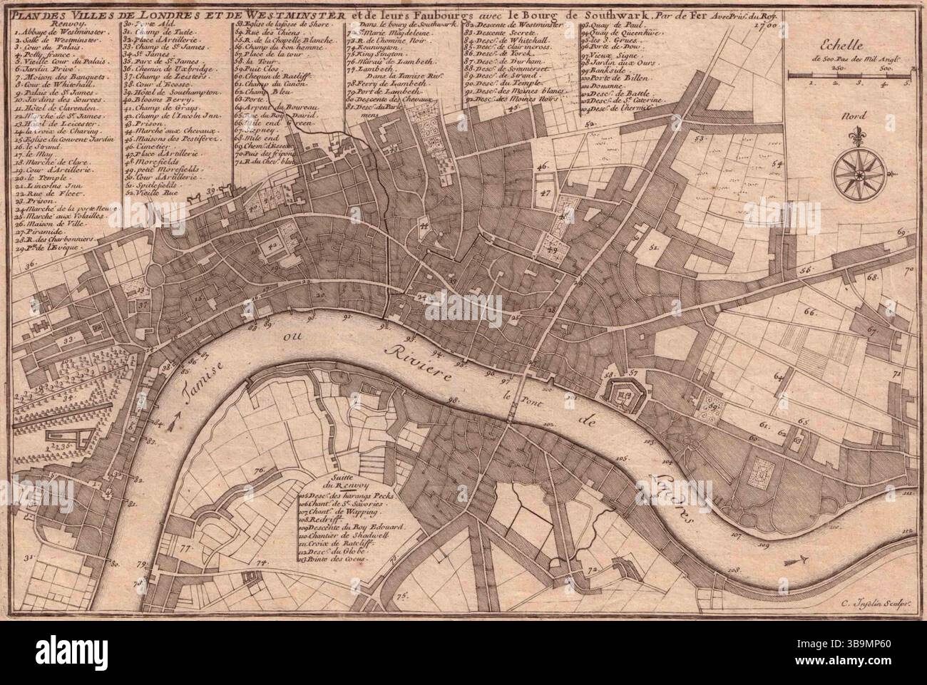 1700s london map hi-res stock photography and images - Alamy