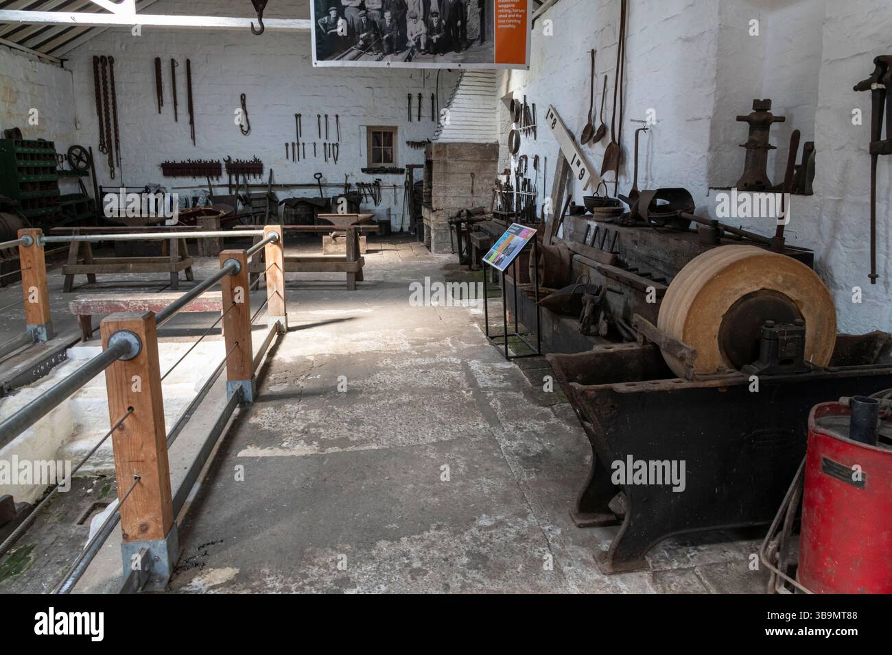 Historic railway workshop now a visitor centre at High Peak Junction ...