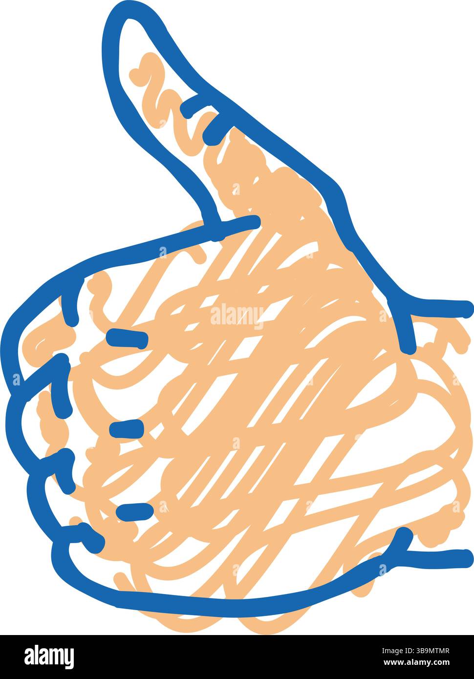 hand gesture shows class icon doodle illustration Stock Vector Image ...