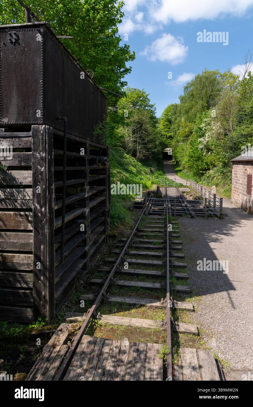 Water tower beside the old railway at High Peak Junction, Cromford ...