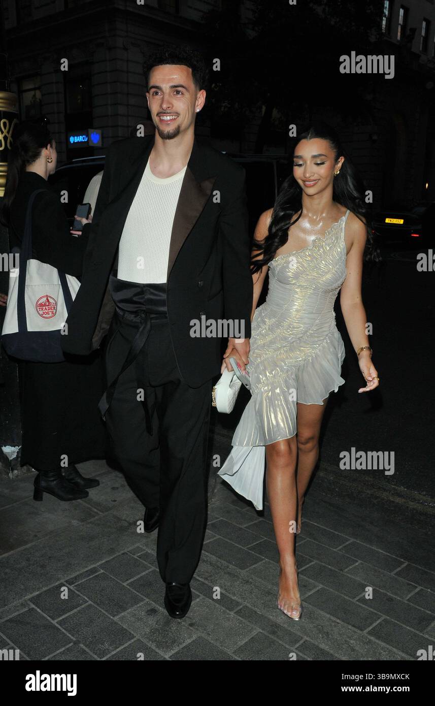 London, UK. 08th May, 2025. Curtis Jones and Saffie Khan at the BAFTA ...